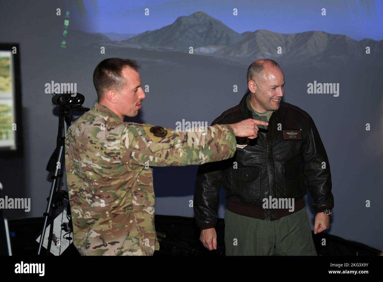 U.S. Air Force Maj. Gen. Duke A. Pirak, right, deputy director, Air ...