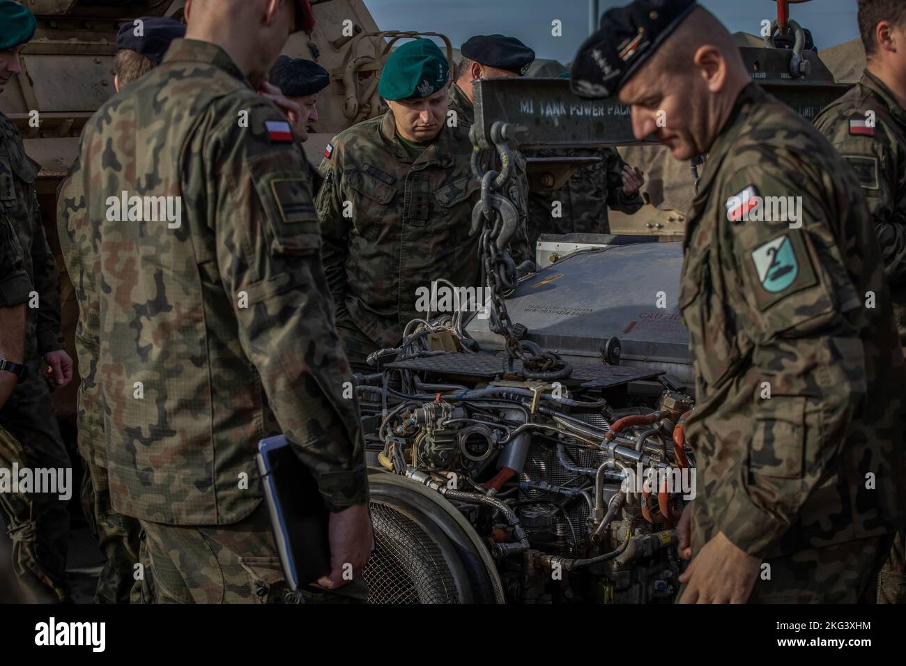 Polish soldiers assigned to the 11th Armored Lubuska Cavalry Division ...