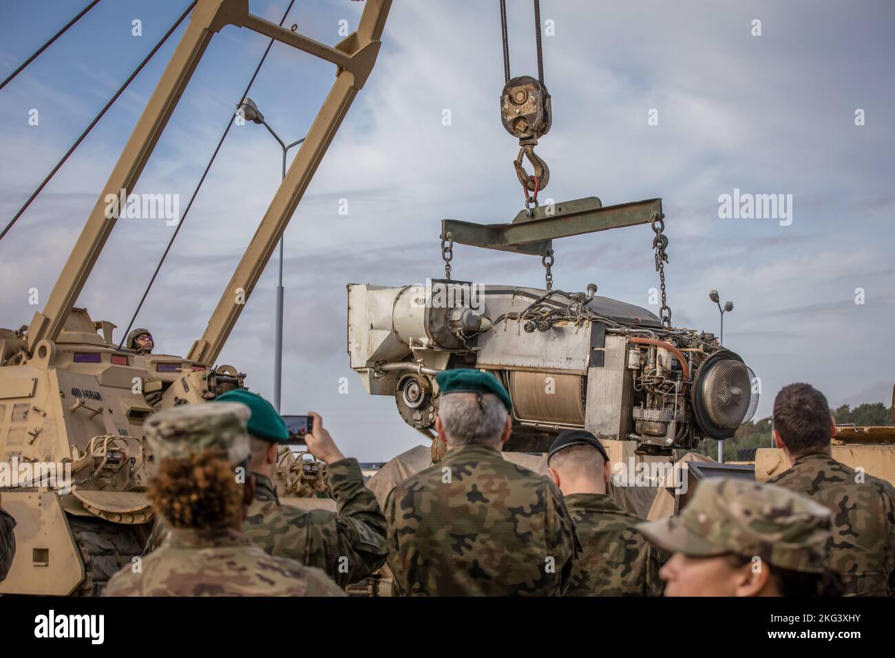 U.S. Army Pfc. Edmary Rodriguez, an Abrams tank system maintainer ...