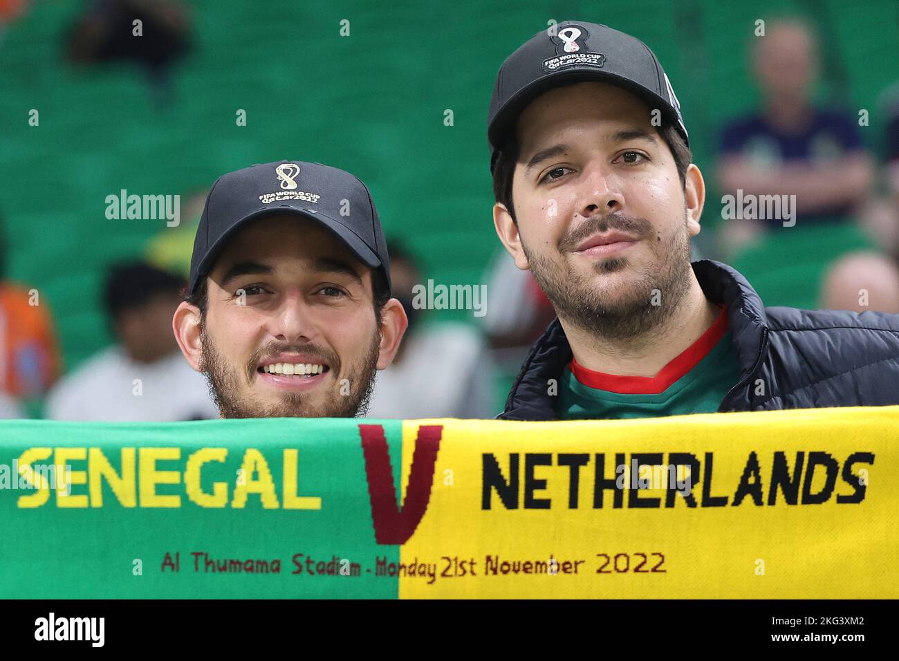 Doha, Qatar. 21st Nov, 2022. Fans are seen inside of the statium before ...