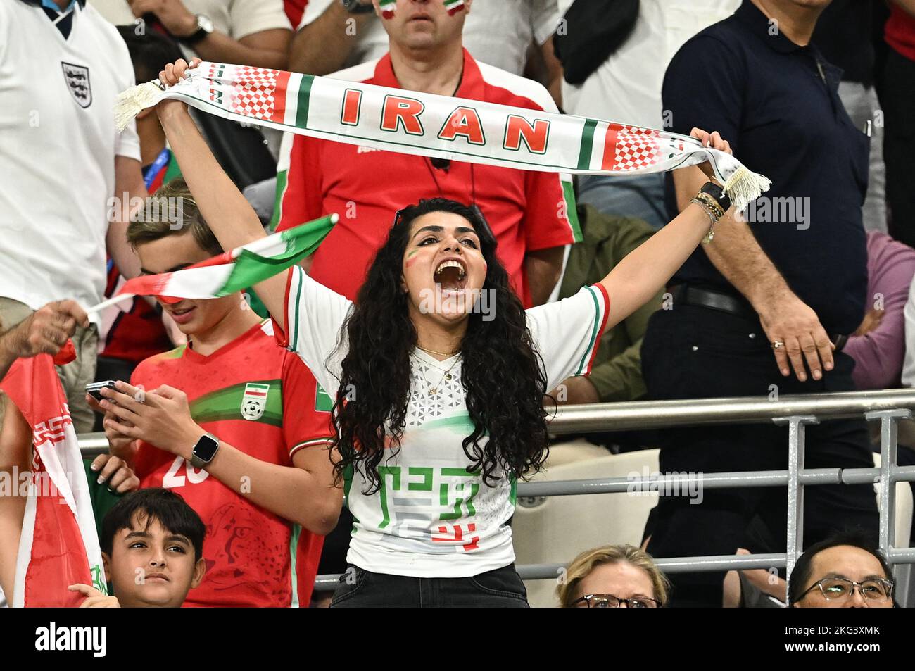 Atmosphère during England vs Iran match of the Fifa World Cup Qatar ...