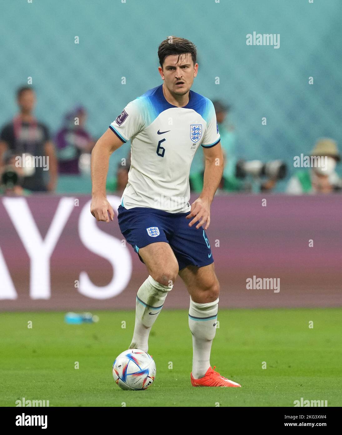 England's Harry Maguire during the FIFA World Cup Group B match at the ...