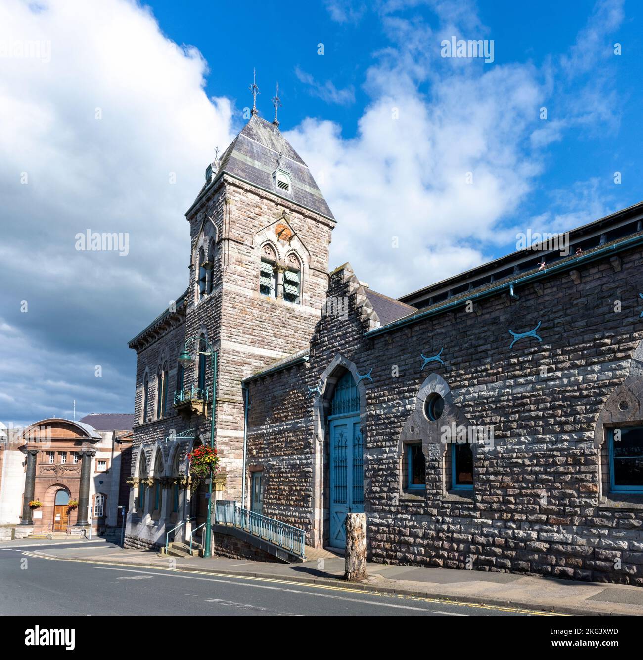 Ruthin Town Hall, Market Street, Ruthin, Denbighshire, Wales, UK Stock ...