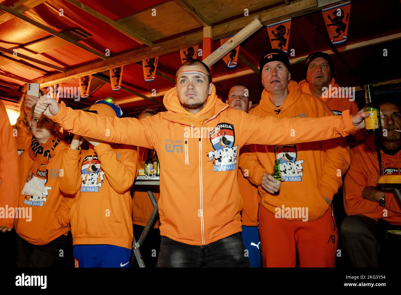 THE HAGUE - Orange fans on the Haagse Marktweg, better known as the ...