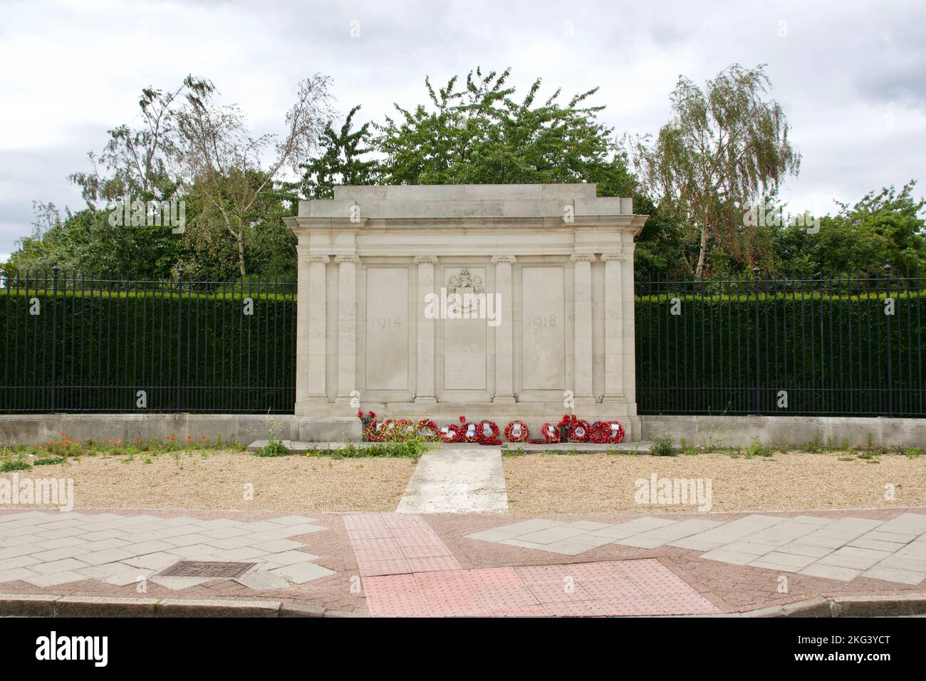 Maze Hill First World War Memorial is a grade II listed monument Stock ...