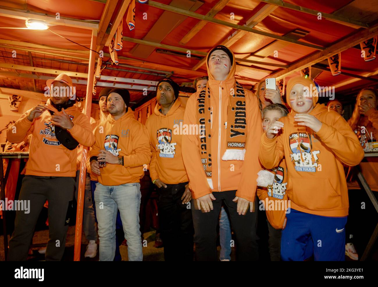 THE HAGUE - Orange fans on the Haagse Marktweg, better known as the ...