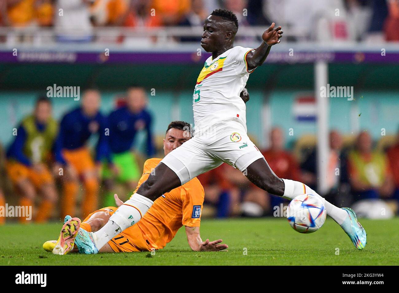 DOHA, QATAR - NOVEMBER 21: Steven Berghuis of the Netherlands and ...