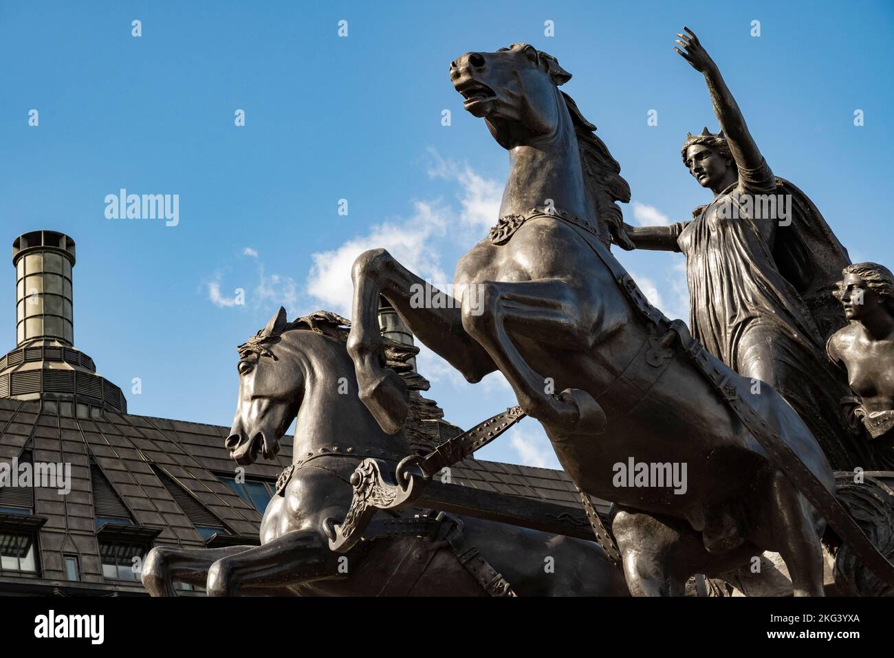Boadicea and her Chariot, Westminster Bridge, London Stock Photo - Alamy