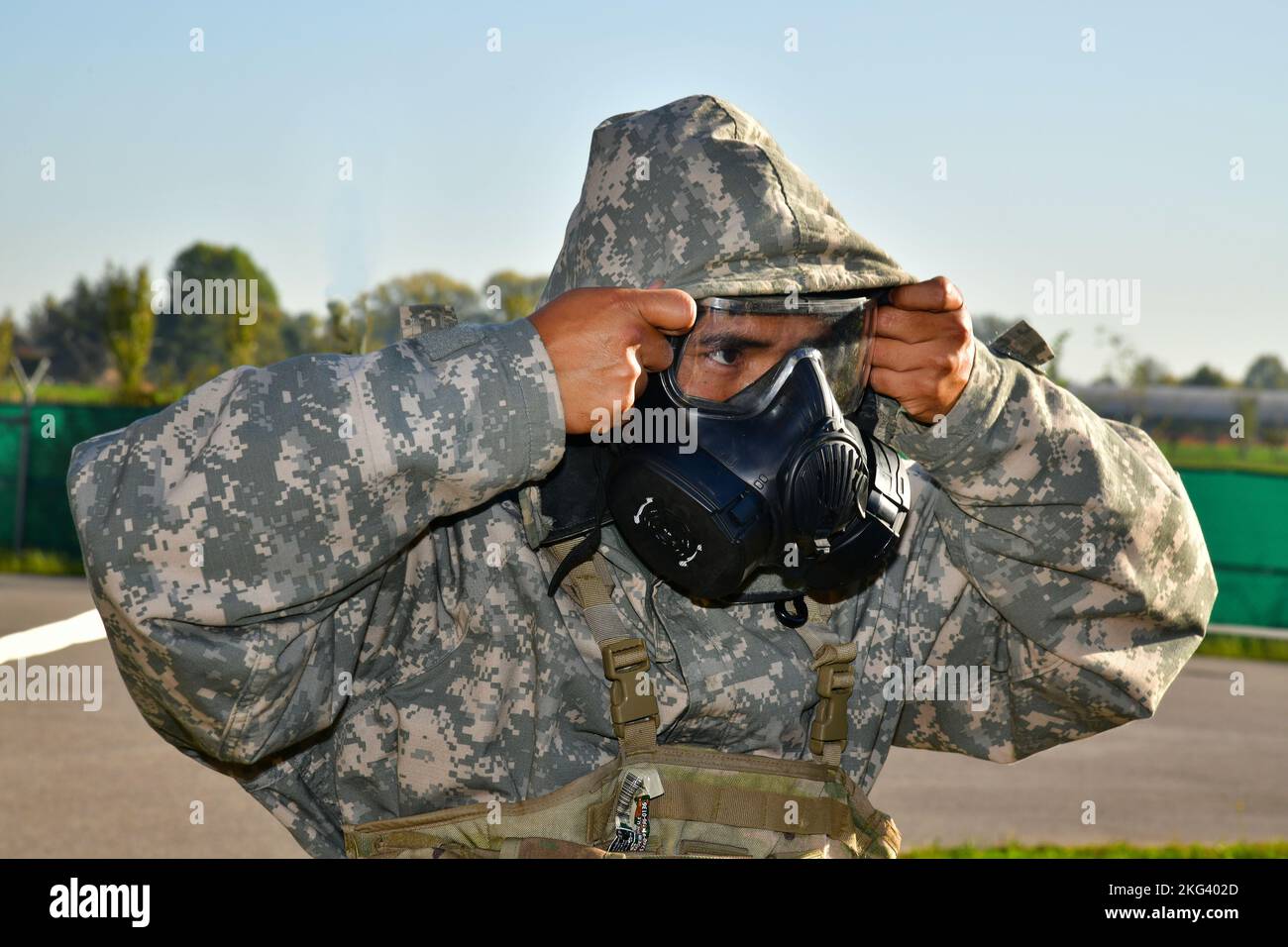 A U.S. Army Paratrooper assigned to the 173rd Airborne Brigade ...