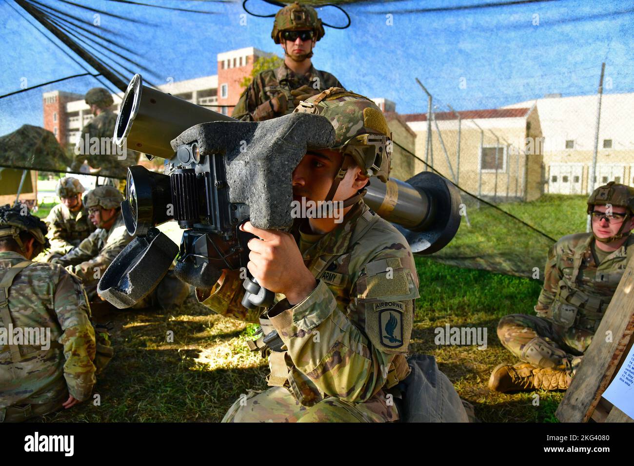 A U.S. Army Paratrooper assigned to the 173rd Airborne Brigade ...