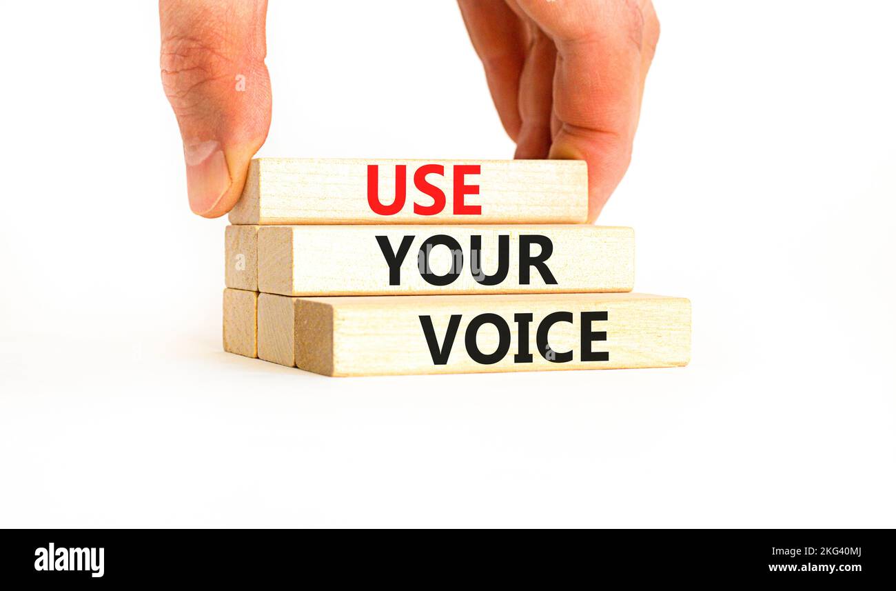 Use your voice symbol. Concept words Use your voice on wooden blocks on ...