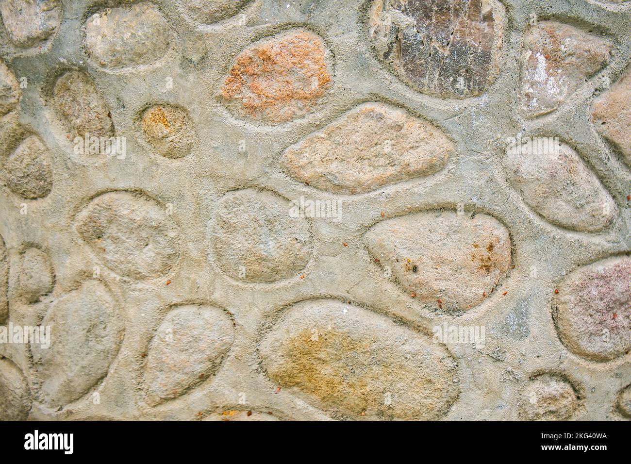 A closeup of natural stone background texture, stone wall or floor ...
