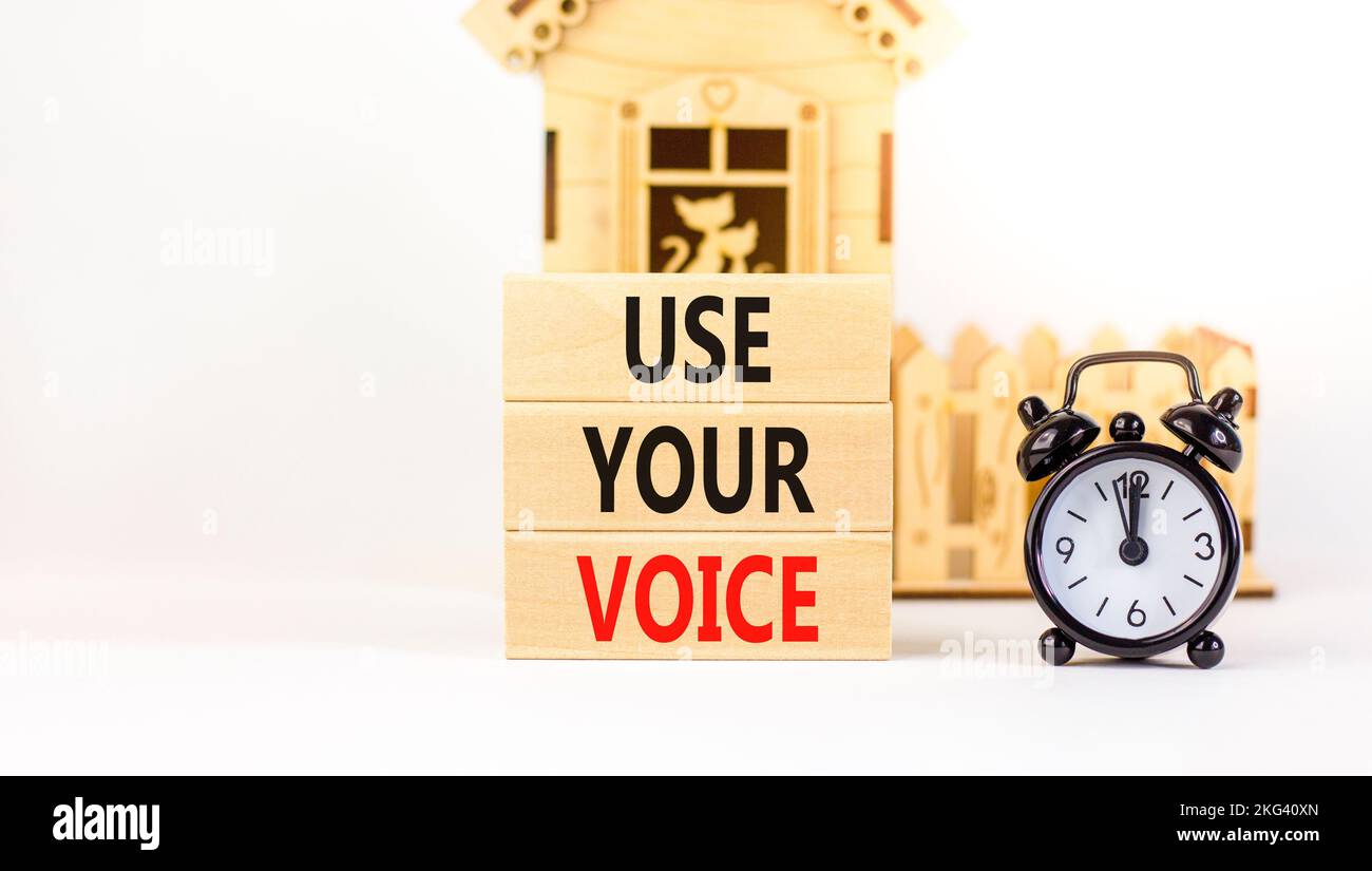 Use your voice symbol. Concept words Use your voice on wooden blocks on ...