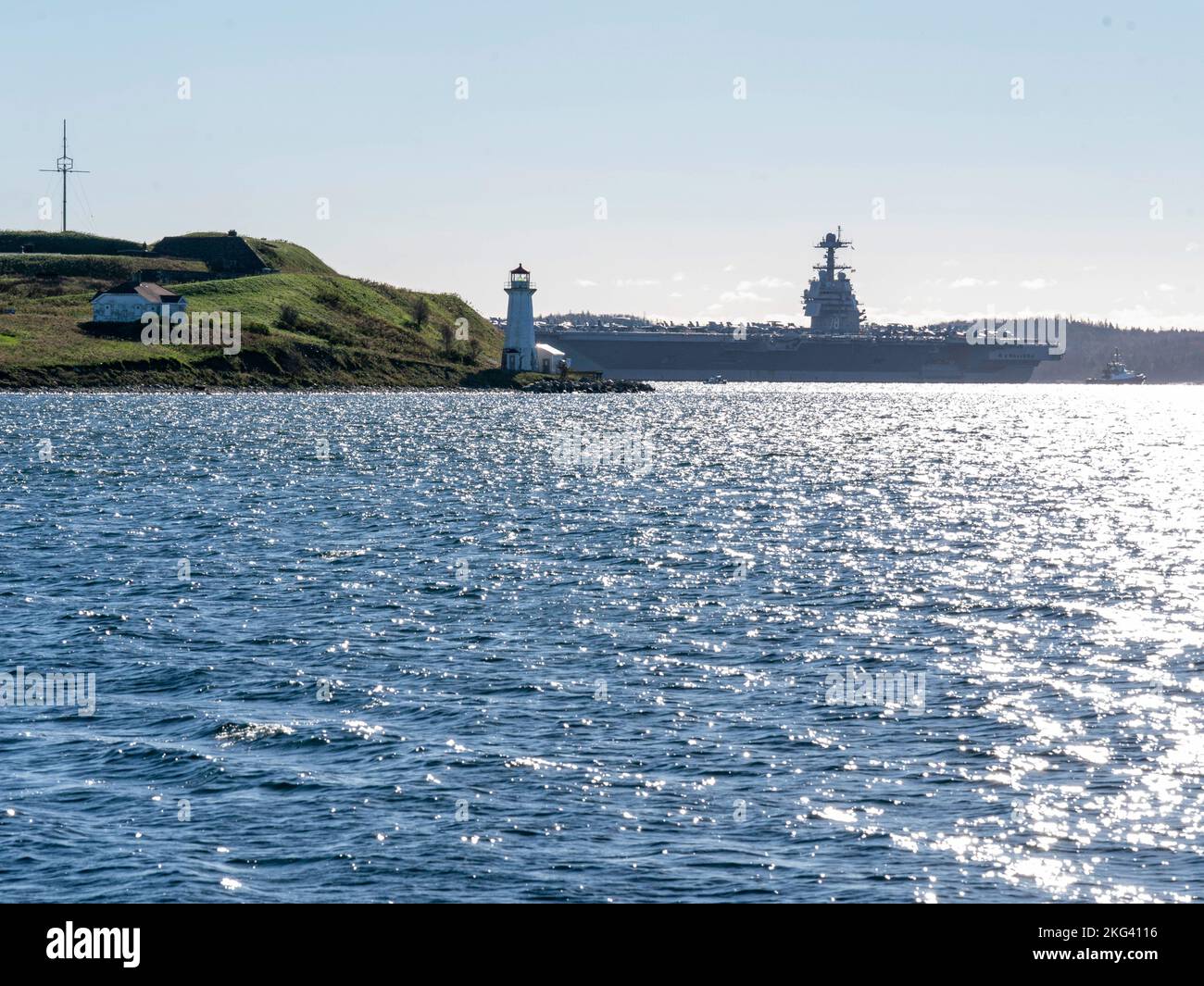 HALIFAX, Nova Scotia (Oct. 28, 2022) – The flagship of the USS Gerald R ...