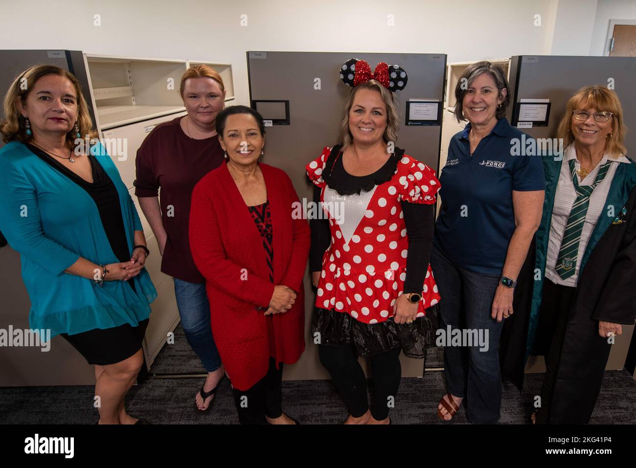 Members of the 325th Force Support Squadron resource management flight ...