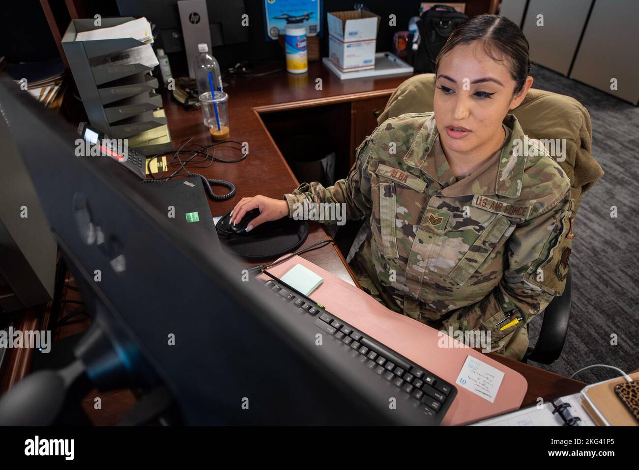 U.S. Air Force Staff Sgt. Alyssa Alba, 325th Force Support Squadron resource management ...