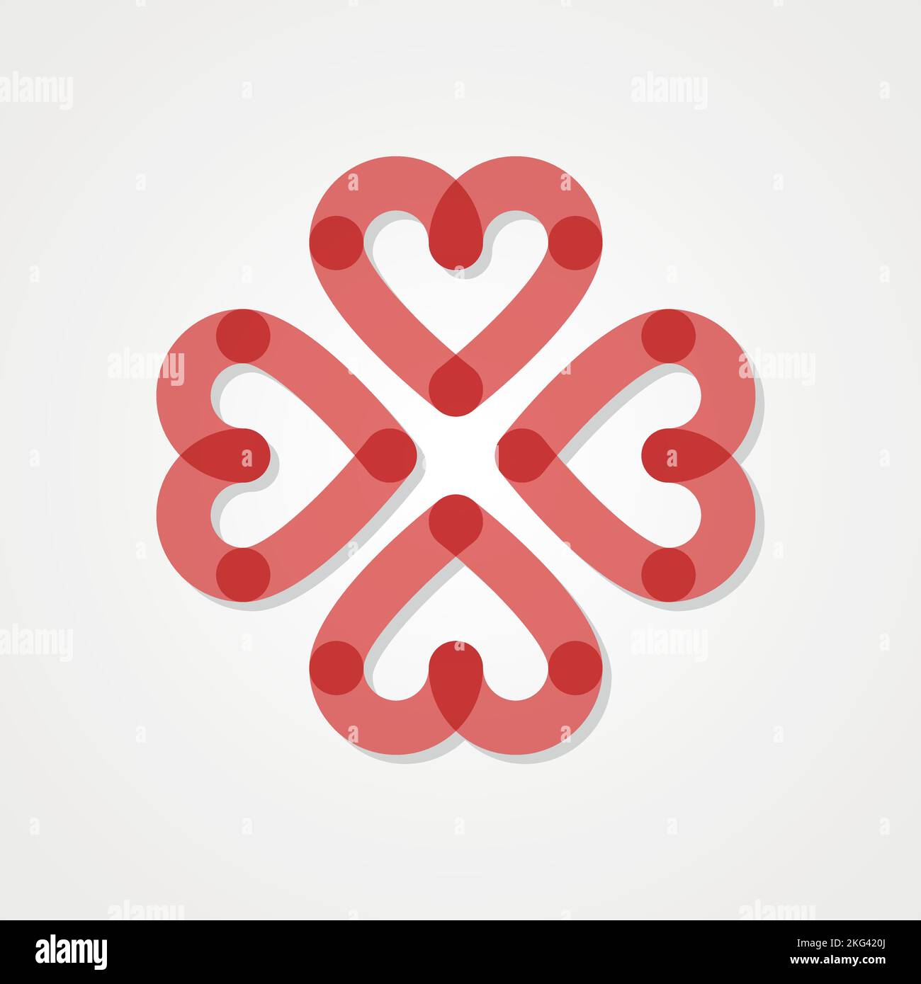 Geometric heart shape symbol. Minimalist shapes. Flat design, vector ...