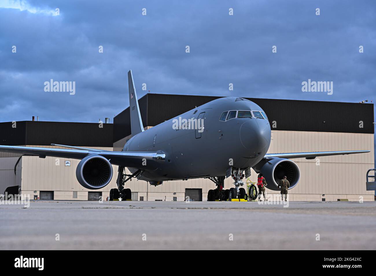 A KC-46A Pegasus arrives on Joint Base McGuire-Dix-Lakehurst, N.J., Oct ...