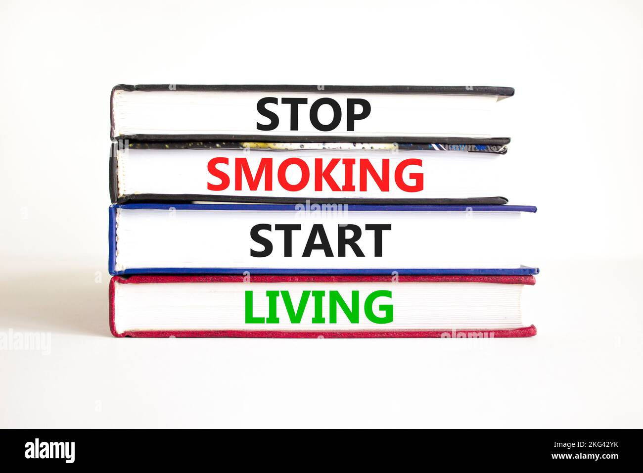 Stop smoking start living symbol. Concept words Stop smoking start ...