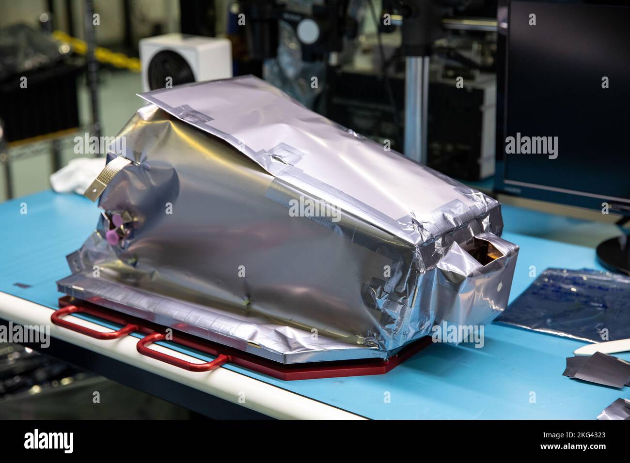 PRIME-1 MSolo MLI Install. Engineers install multilayer insulation (MLI ...