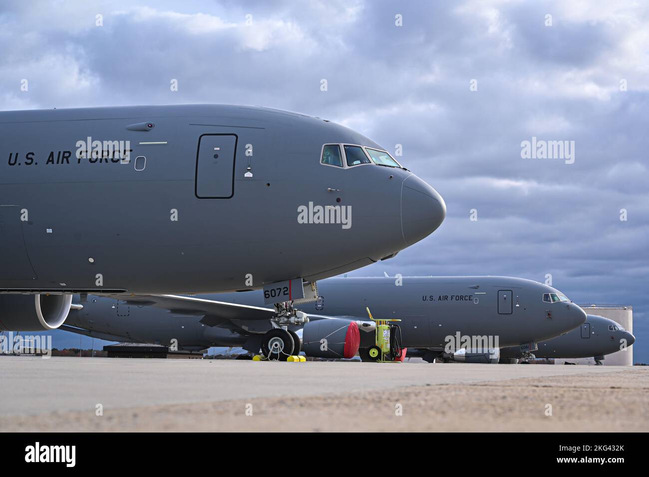 A KC-46A Pegasus arrives on Joint Base McGuire-Dix-Lakehurst, N.J., Oct ...