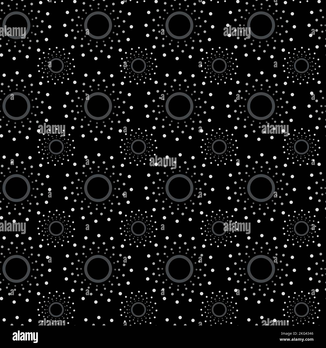 Circles and dots seamless pattern. For print on fabric or paper. Vector ...