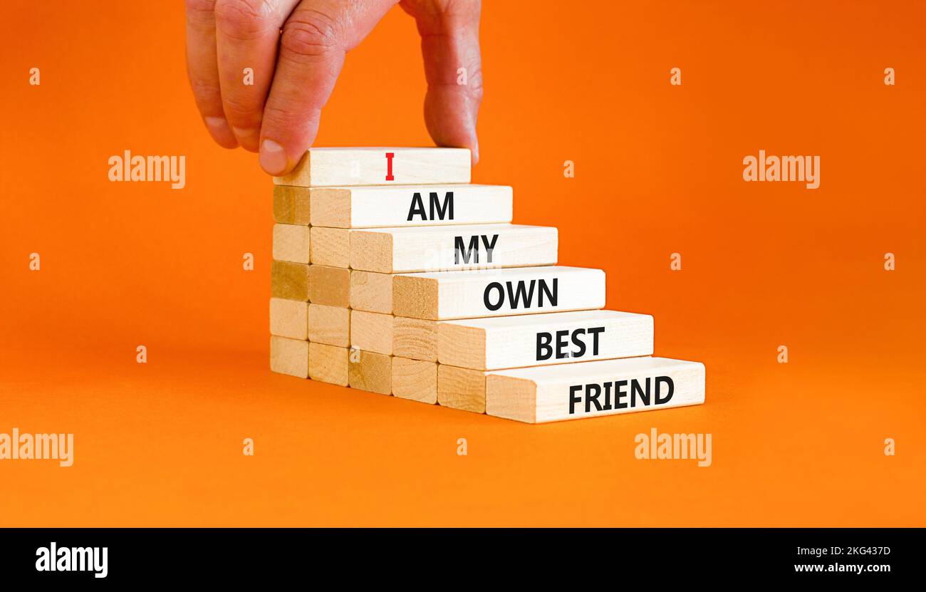I am my own best friend symbol. Concept words I am my own best friend ...