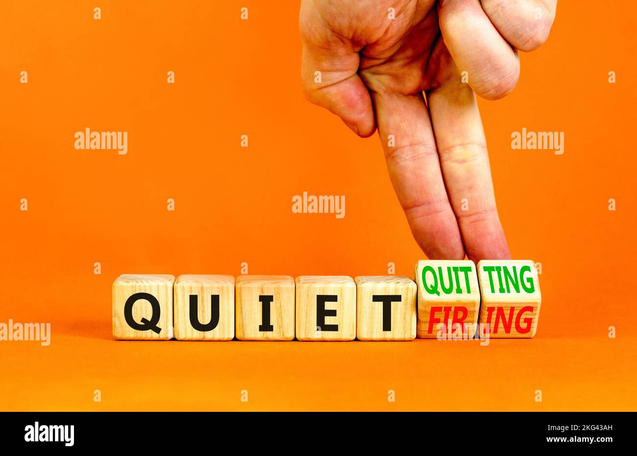 Quiet quitting or firing symbol. Concept words Quiet quitting Quiet ...