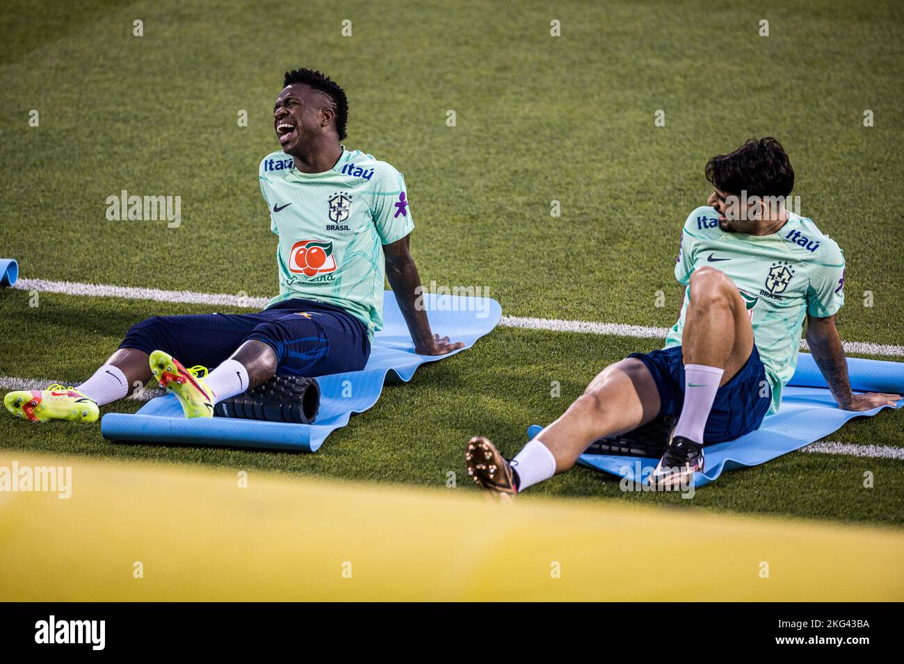 Qatar - 11/21/2022 - 2022 WORLD CUP, BRAZILIAN TEAM TRAINING - Lucas ...