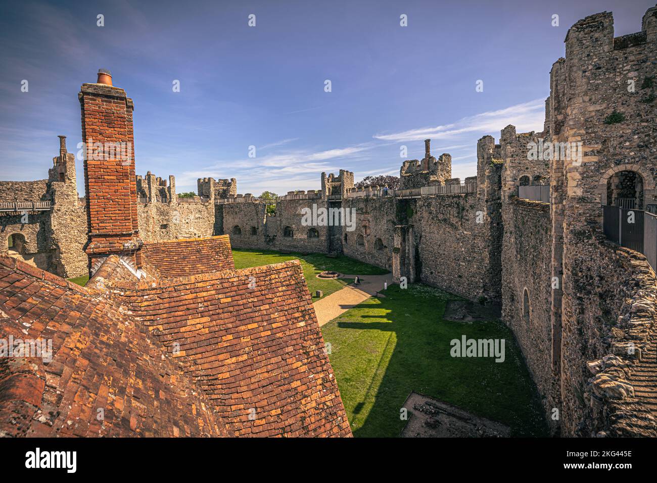 Framlingham - May 22 2022: Medieval Castle of Framlingham, England ...