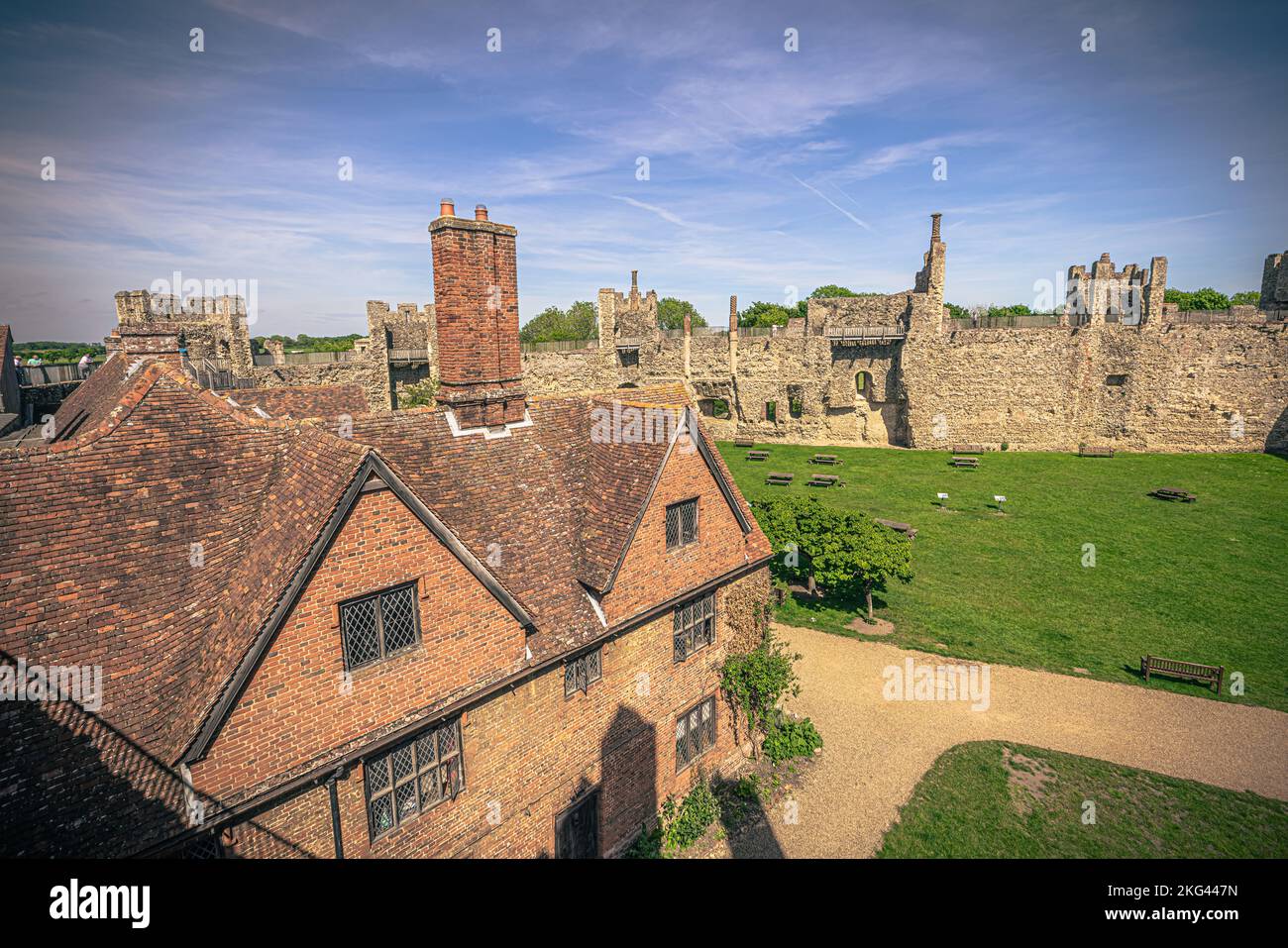 Framlingham - May 22 2022: Medieval Castle of Framlingham, England ...