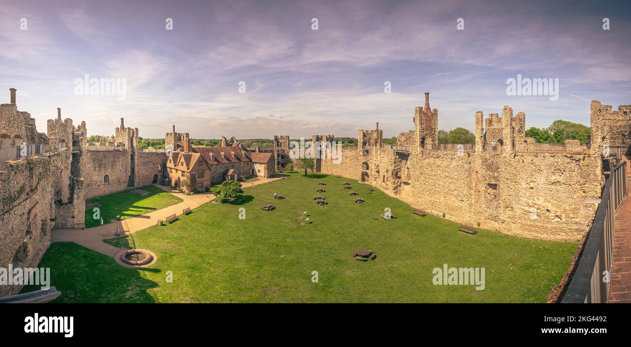Framlingham - May 22 2022: Medieval Castle of Framlingham, England ...