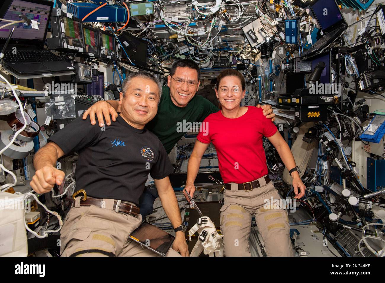 . iss068e020509 (Nov. 3, 2022) --- Three Expedition 68 Flight Engineers ...