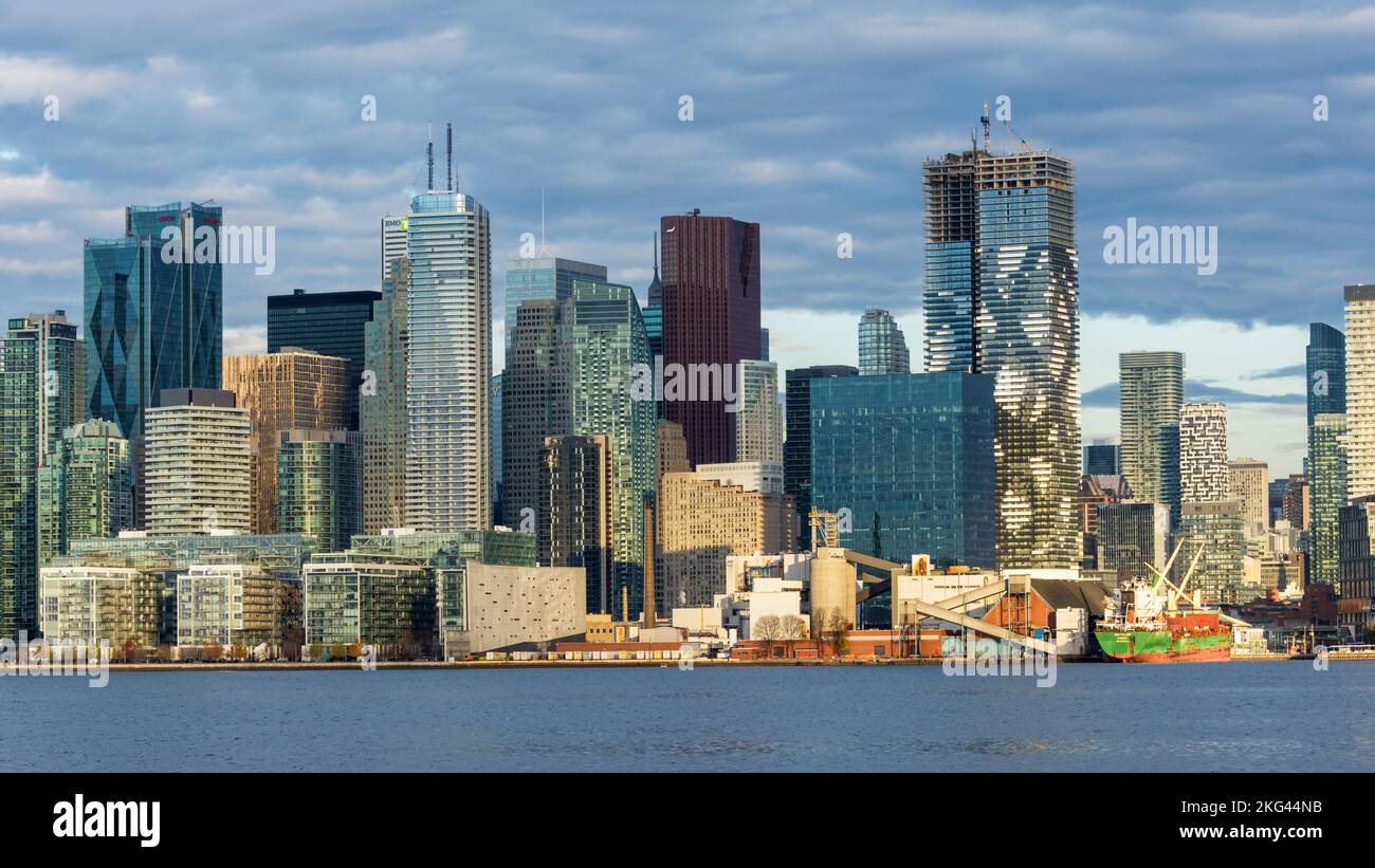 Modern buildings and skyscrapers in Toronto downtown, Ontario, Canada ...