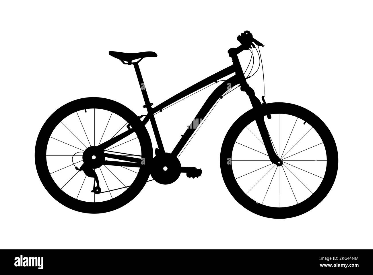 A simple bicycle icon isolated on a white background Stock Vector Image ...