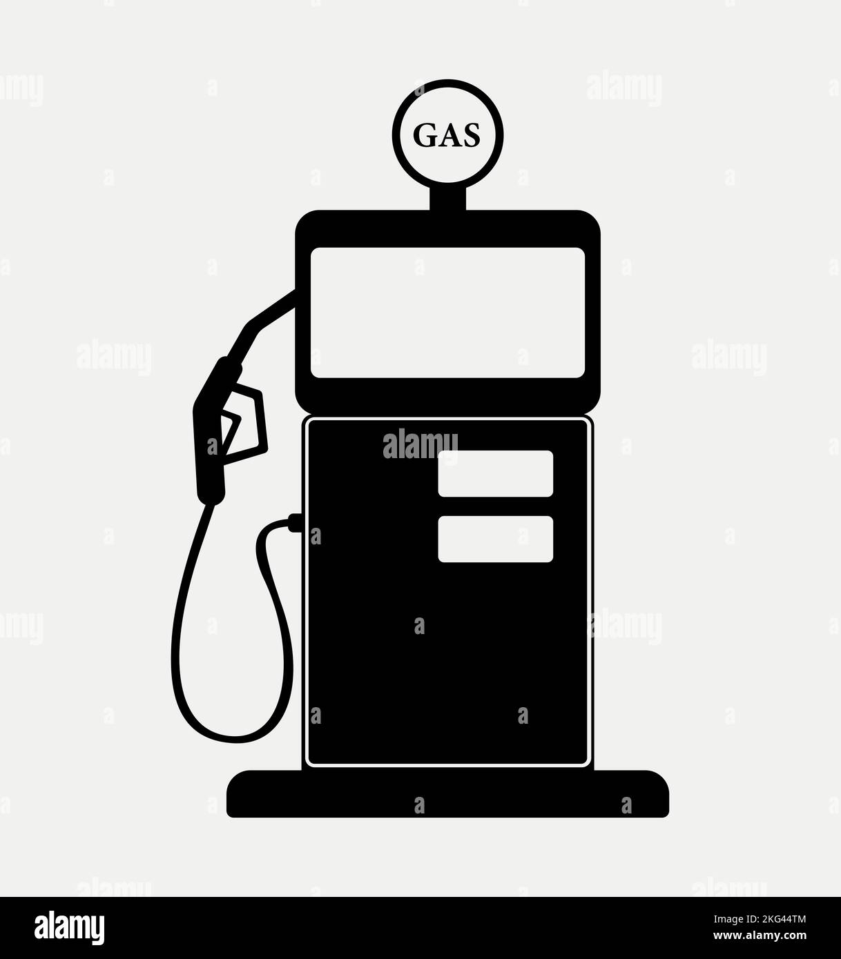 A simple gas pump icon isolated on a white background Stock Vector ...