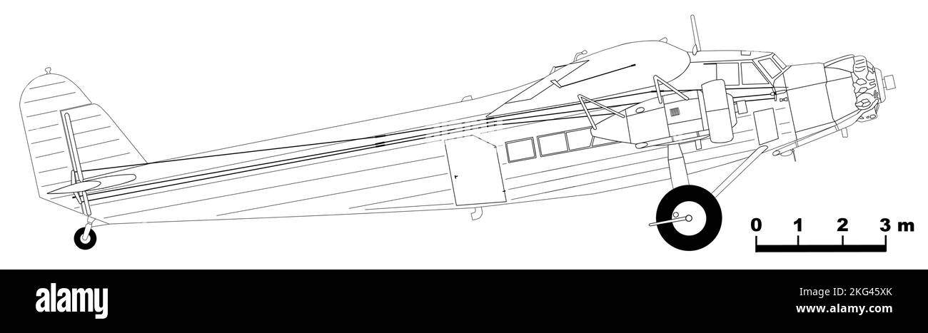 Avia F.IXD, licensed Fokker F.IX Stock Photo - Alamy
