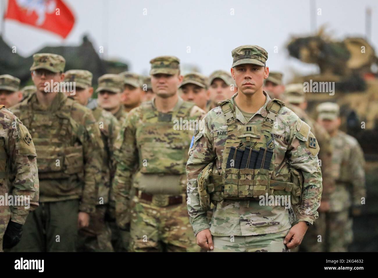 U.S. Army Capt. Mack Azbell, commander of Ares Company, 1st Battalion ...
