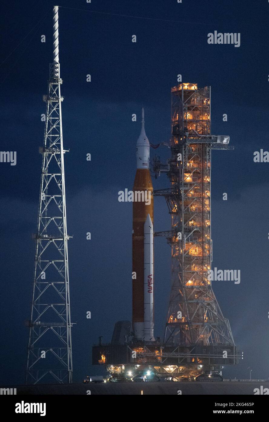 Artemis I Rollout. NASA’s Space Launch System (SLS) rocket with the ...