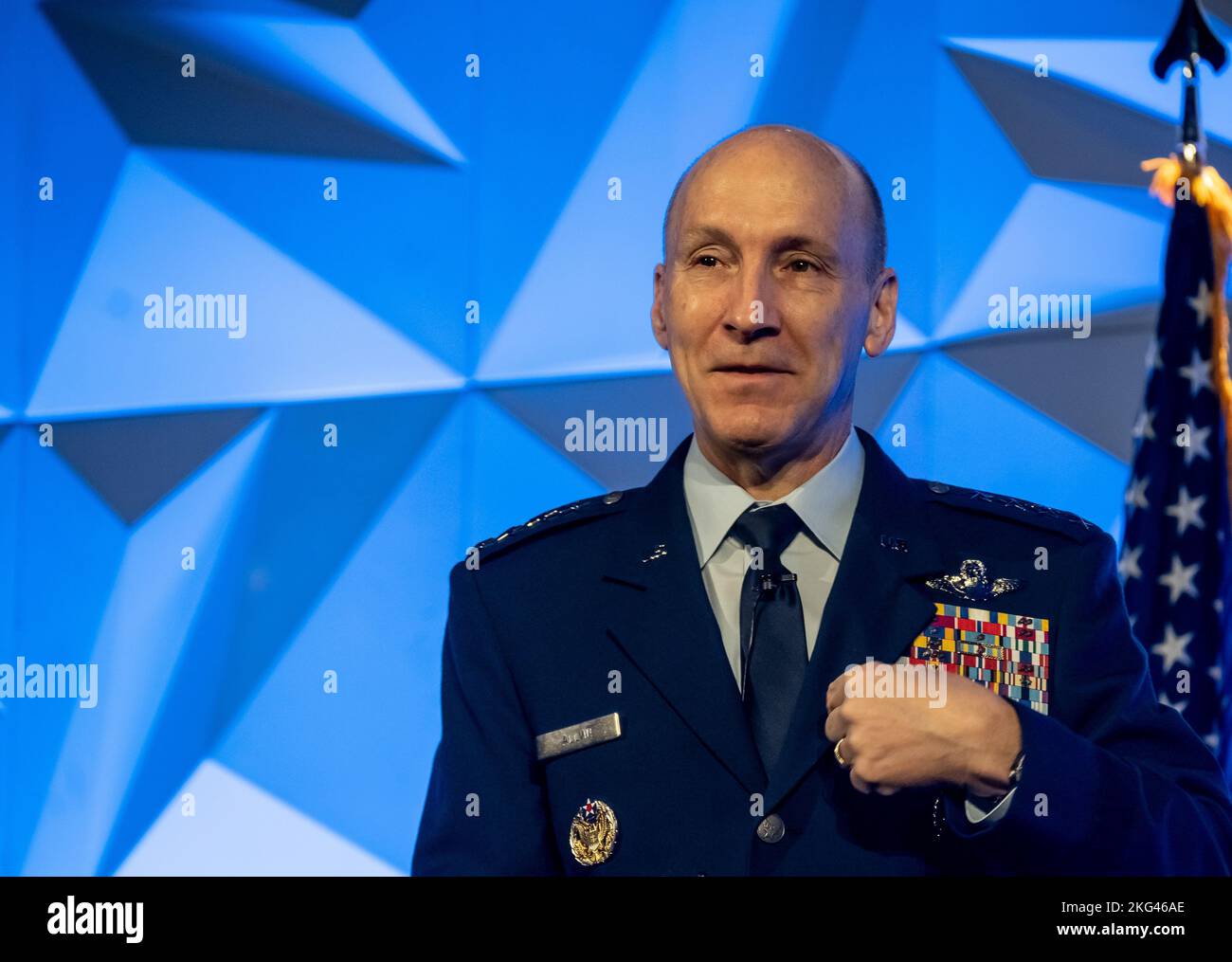Air Force Vice Chief of Staff Gen. David W. Allvin delivers his keynote ...