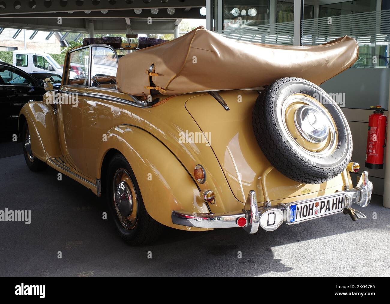 Itterbeck, Germany - Nov 1 2022 A classic Mercedes Benz 170 s cabriolet ...
