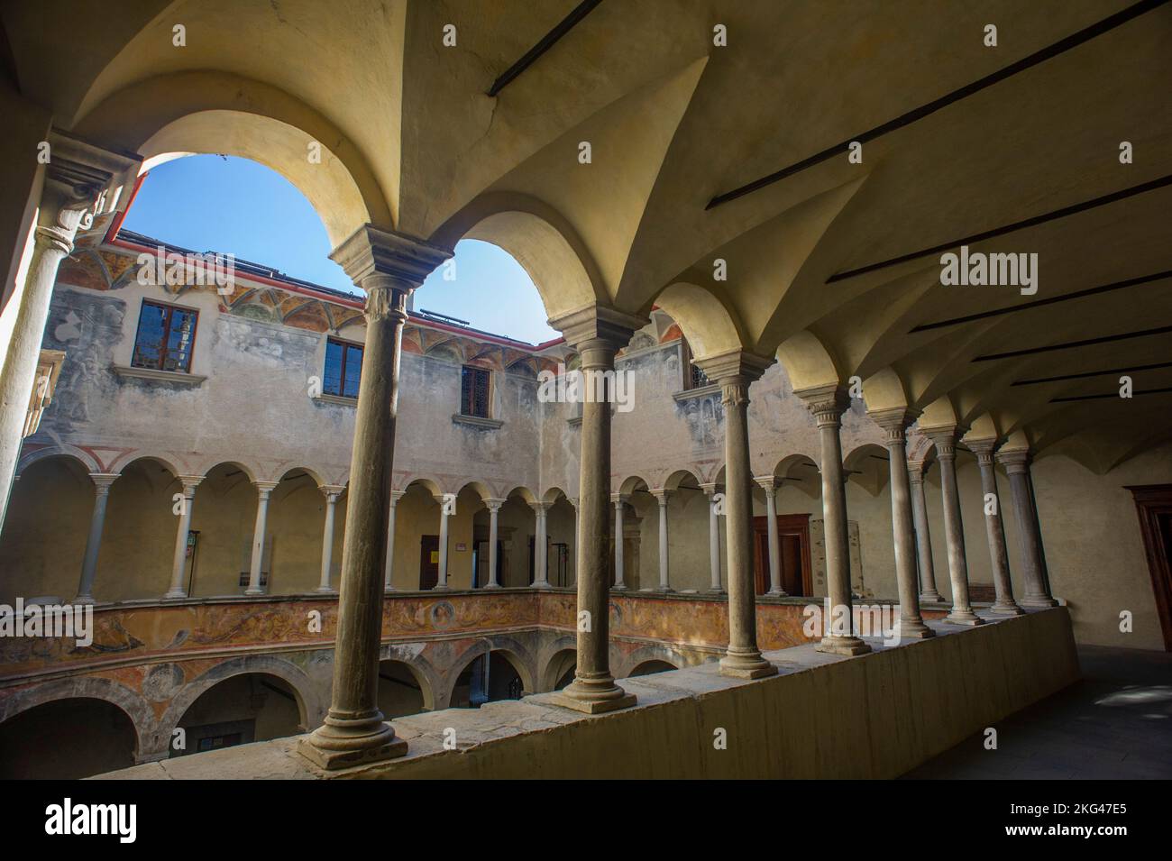 Europe, Italy, Lombardy, Teglio, Valtellina, Palazzo Besta, museo ...