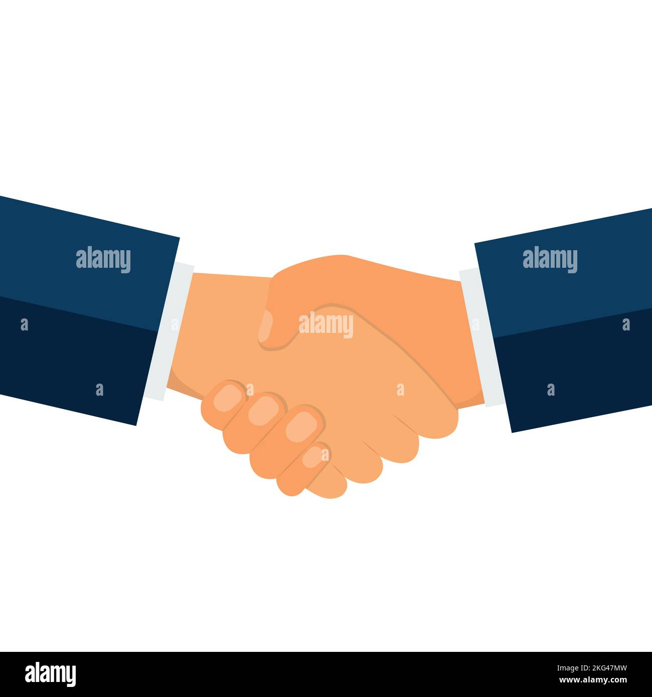 Handshake of business partners.Vector flat style illustration Eps 10 ...