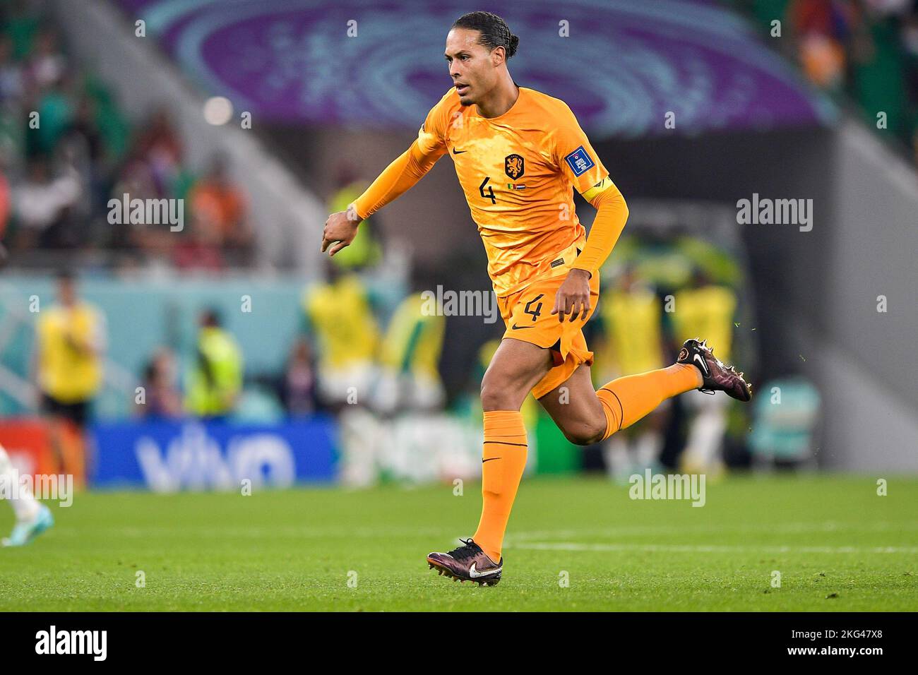 DOHA, QATAR - NOVEMBER 21: Virgil van Dijk of the Netherlands is seen ...