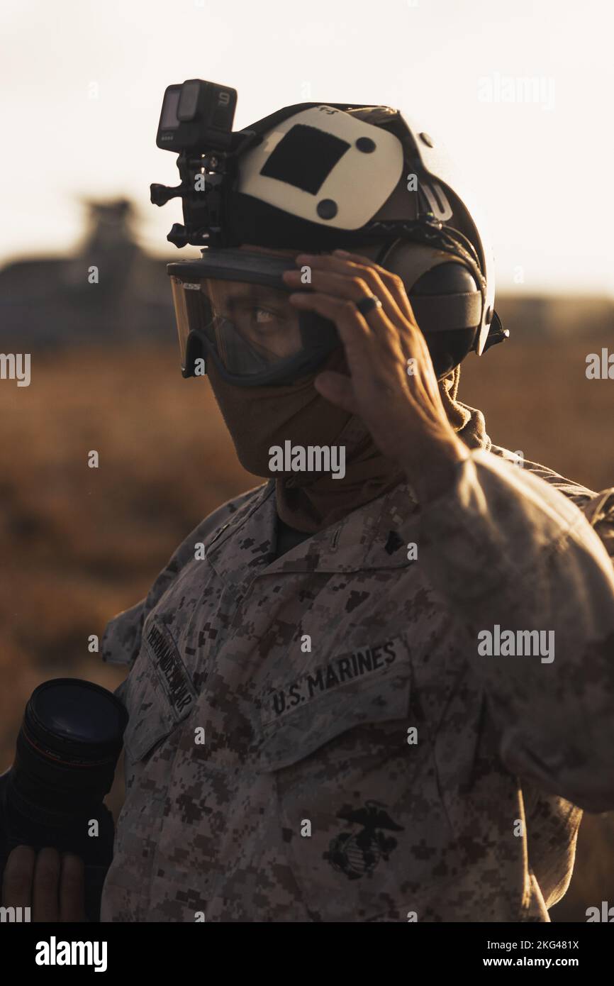 U.S. Marine Corps Cpl. Celestino Hernandez, from Merced, California, a ...