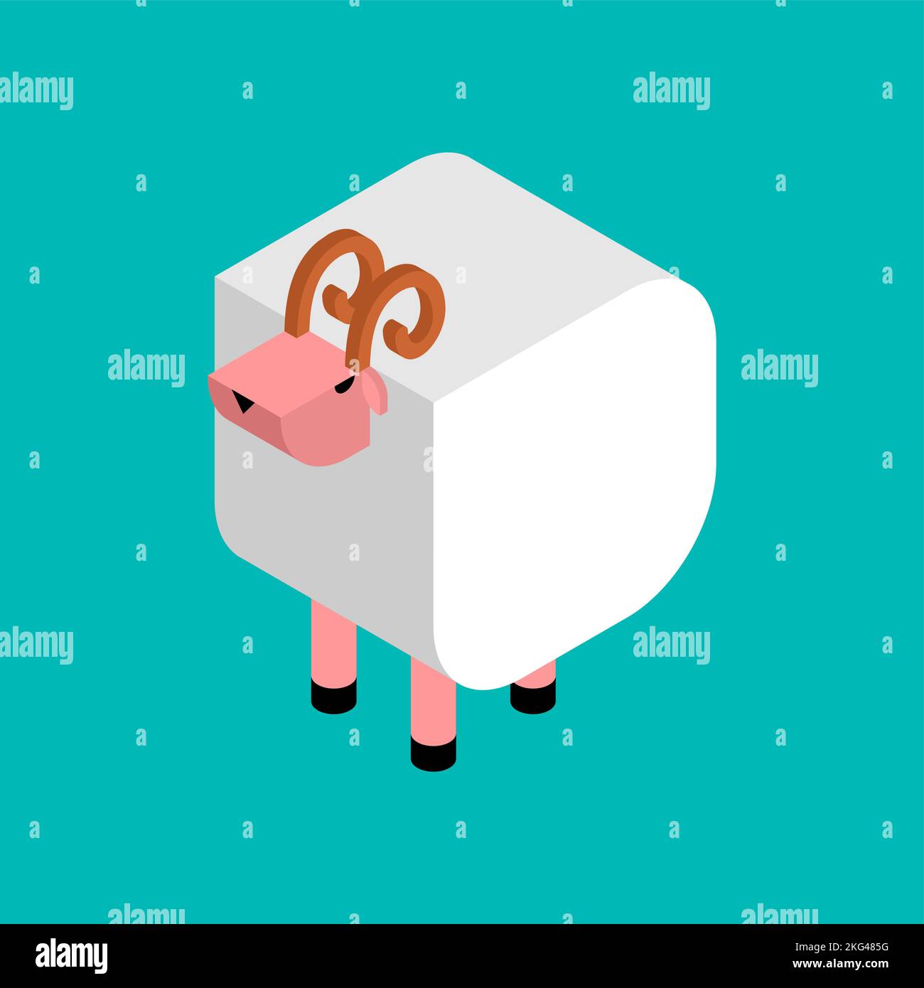 Flock of sheep vector vectors hi-res stock photography and images - Alamy
