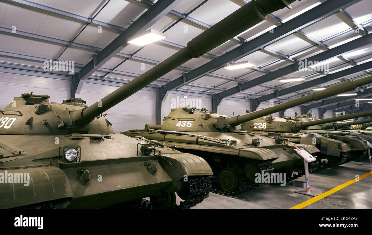 Russian tanks in the museum of armored vehicles Stock Photo - Alamy