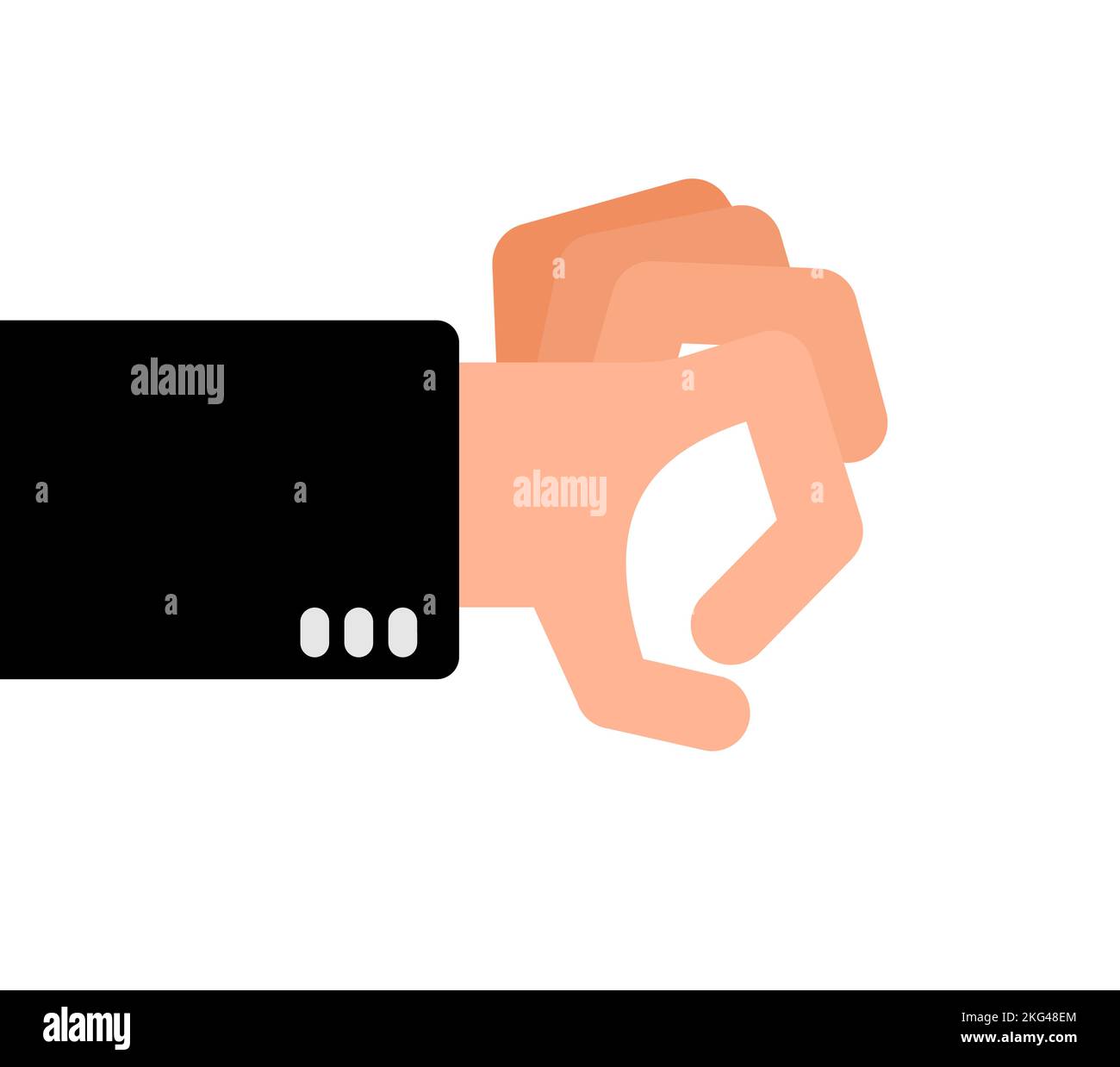 Hand flicked isolated. finger flick Vector illustration Stock Vector ...