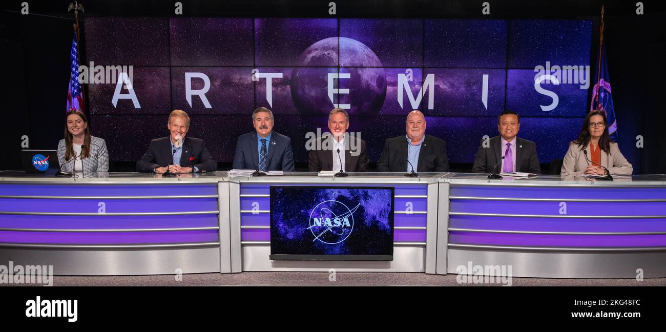 Artemis I Post Launch News Conference. A postlaunch news conference is ...