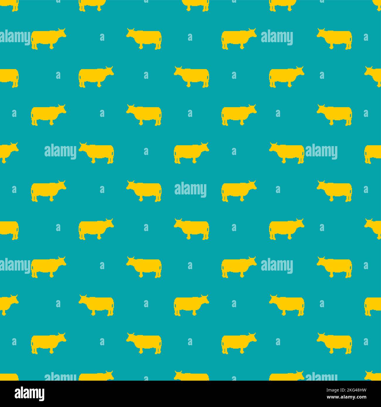 Cow pixel art pattern seamless. 8 bit farm animal background. pixelated texture Stock Vector ...